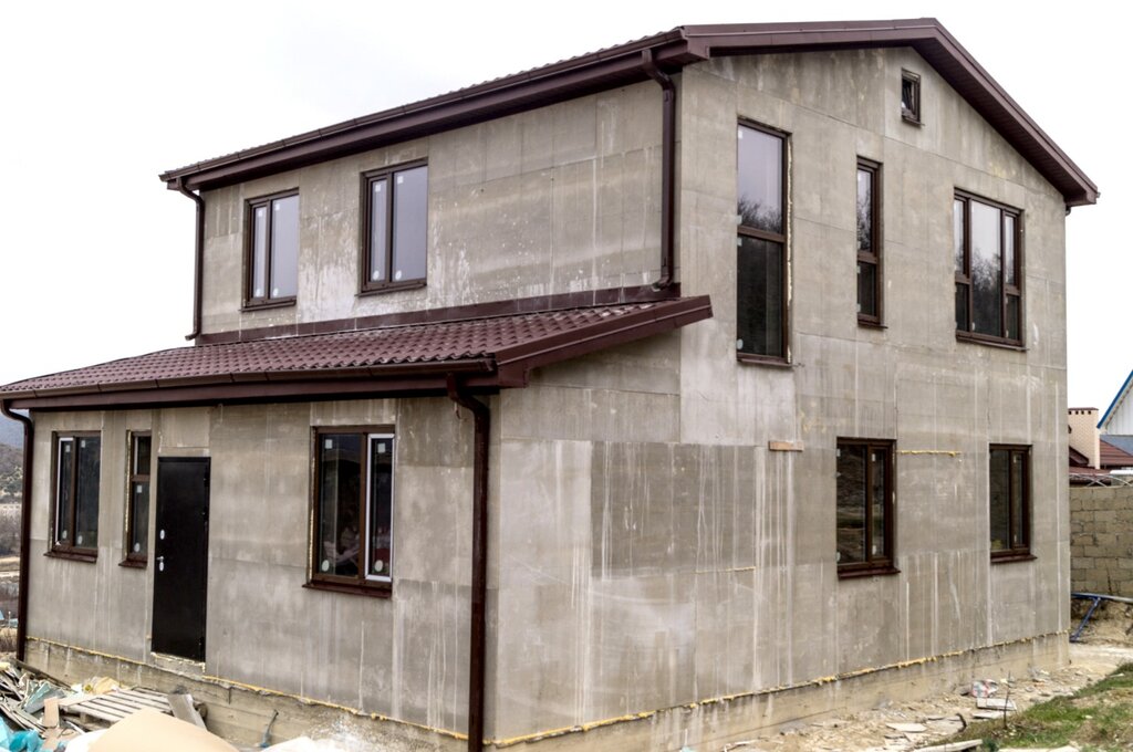 Yazlık ev inşaatı Lirr, Adıge Cumhuriyeti, foto