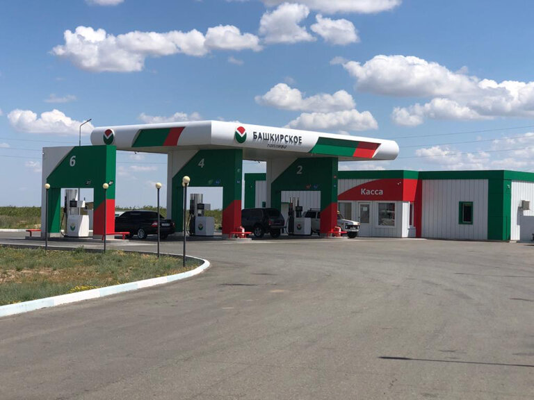 Benzin istasyonu Башкирское топливо, Kalmukya, foto