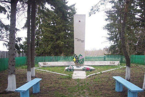 Anıt, heykel Воинам-землякам, погибшим в годы Великой Отечественной войны, Novosibirskaya oblastı, foto