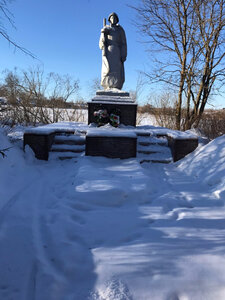 Герою Великой Отечественной войны (Ryazan Region, Yermishinskiy rayon, selo Nadezhka), anıt, heykel  Riazanskaya oblastından