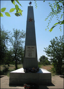 Вечная память героям Гражданской войны (Saratov Region, Yershovskiy District, selo Novorepnoye, park imeni Pavlika Morozova), anıt, heykel  Saratovskaya oblastından