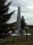 Воинам-землякам, погибшим в годы Великой Отечественной войны (Tsentralnaya ulitsa No:15, selo Zherebtsovo), anıt, heykel  Novosibirskaya oblastından