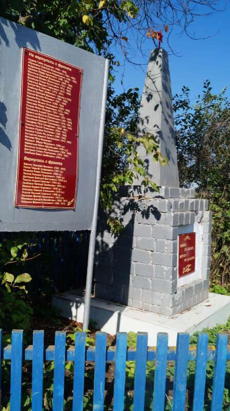 Anıt, heykel Обелиск воинам, павшим в годы Великой Отечественной войны, Udmurtiya, foto