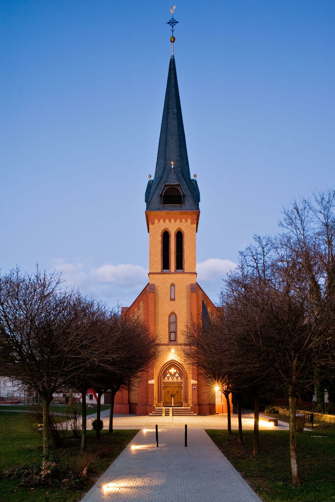 Dini dernekler Evangelische Kirche Steinheim am Main, Hesse, foto