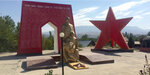 Участникам Великой Отечественной войны (ulitsa Kh. Dadabayeva No:2, Village of Uch-Korgon), anıt, heykel  Batken İli'nden