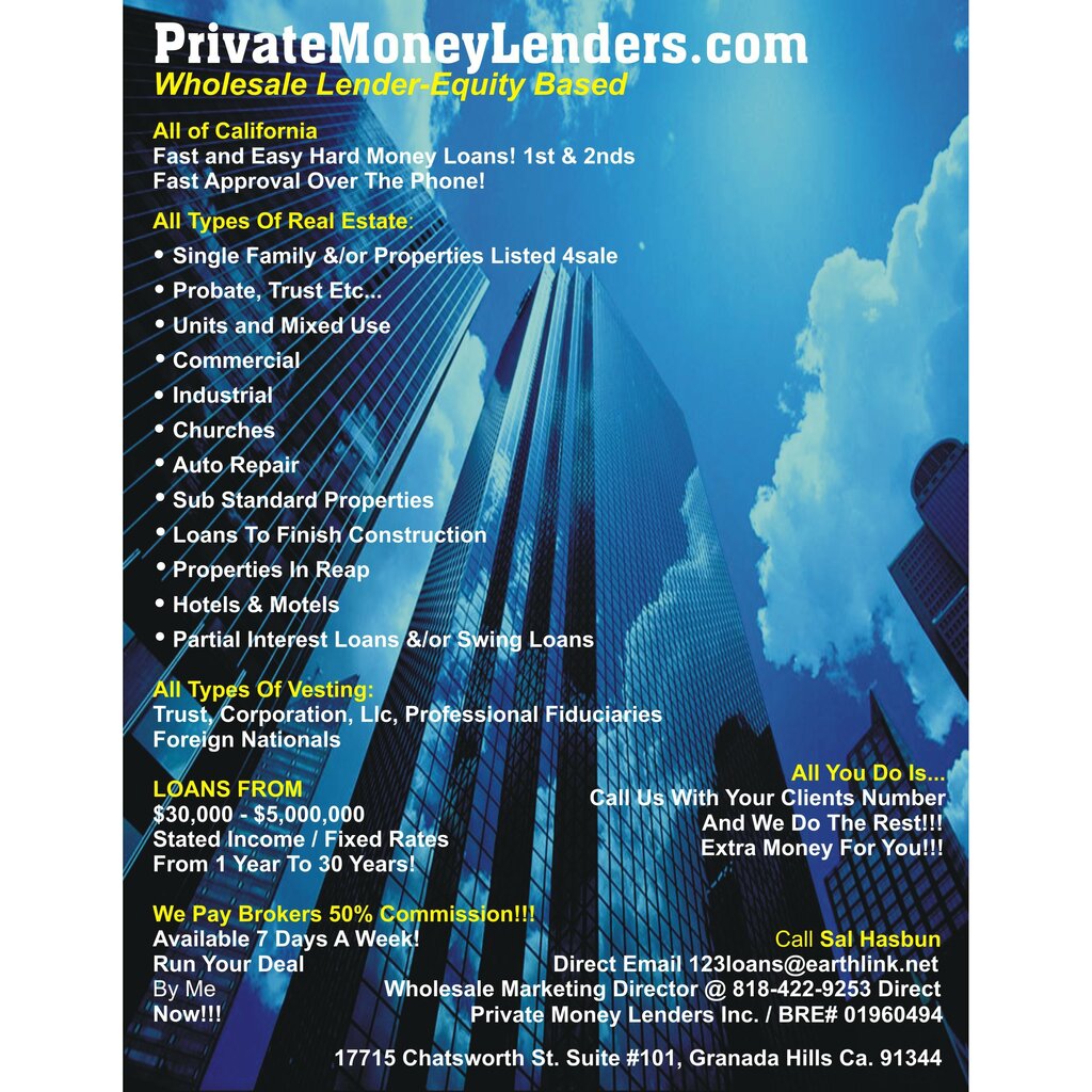 Finansal danışmanlık Hard Money Brokers, Los Angeles, foto