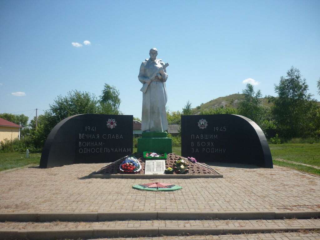 Anıt, heykel Воинам-землякам, погибшим на фронтах Великой Отечественной войны, Belgorodskaya oblastı, foto