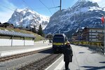 Grindelwald (Bern, Interlaken, Grindelwald), tren istasyonu  Grindelwald'den