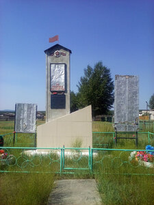 Павшим воинам-землякам в Великой отечественной Войне 1941-1945 гг. (Republic of Buryatia, Kyakhtinskiy District, selskoye poseleniye Chikoyskoye, selo Chikoy), anıt, heykel  Buriatya'dan