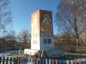 Воинам-землякам, погибшим в годы Великой Отечественной войны (Republic of Mordovia, Kochkurovskiy rayon, selo Kachelay, Tsentralnaya ulitsa), anıt, heykel  Mordovya'dan
