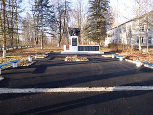 Обелиск погибшим воинам в годы Великой Отечественной войны (Bryansk Region, Krasnogorskiy rayon, Kolyudovskoye selskoye poseleniye, derevnya Foshnoye, Tsentralnaya ulitsa), anıt, heykel  Brianskaya oblastından