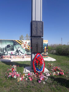 Участникам Великой Отечественной войны (Chelyabinsk Region, Kizilskiy rayon, selo Polotskoye), anıt, heykel  Çeliabinskaya oblastından