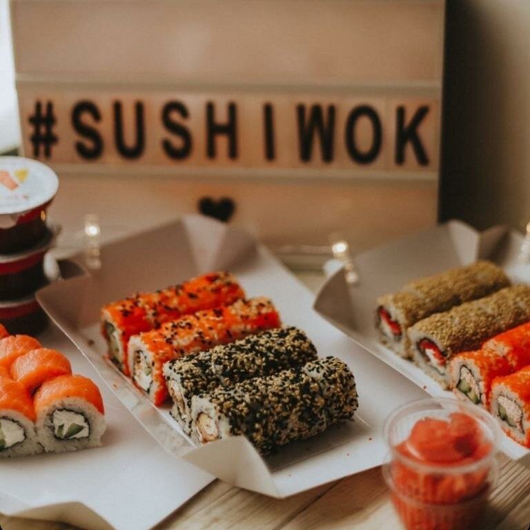 Hazır yemek teslim servisleri Sushi wok, Moskova, foto