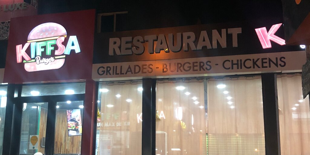 Fast food Kiffsa burger de angré, Abican, foto