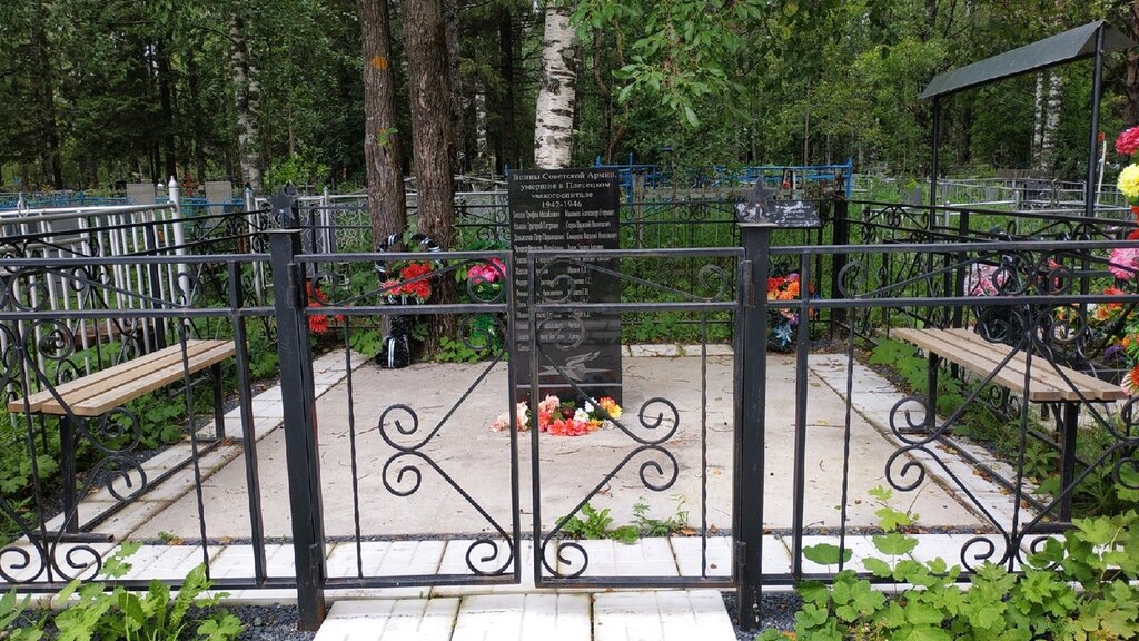 Anıt, heykel Братская могила военнослужащим, умершим в эвакогоспитале № 1771, Arhangelskaya oblastı, foto