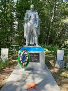 Воинское захоронение (Tver Region, Oleninskiy munitsipalny okrug, derevnya Trebeski), anıt, heykel  Tverskaya oblastından