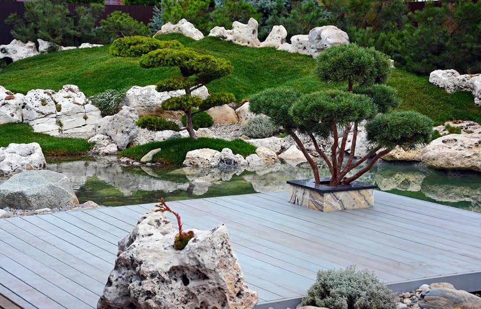 Peyzaj tasarımı Veresc, Belgorodskaya oblastı, foto