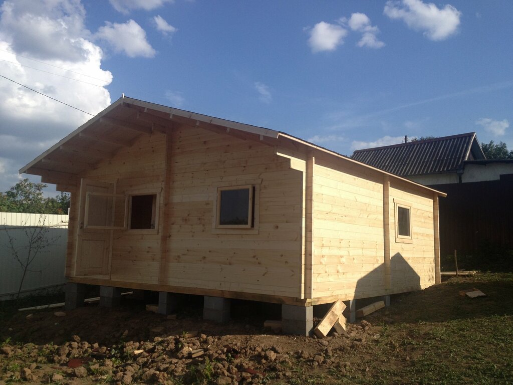 Yazlık ev inşaatı Beam-wood, Moskova ve Moskovskaya oblastı, foto