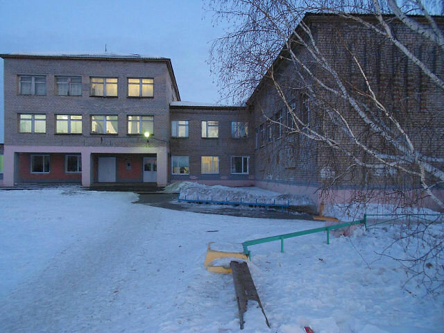 Ortaokul Koptelovskaya srednyaya obshcheobrazovatelnaya shkola Mou, Sverdlovskaya oblastı, foto