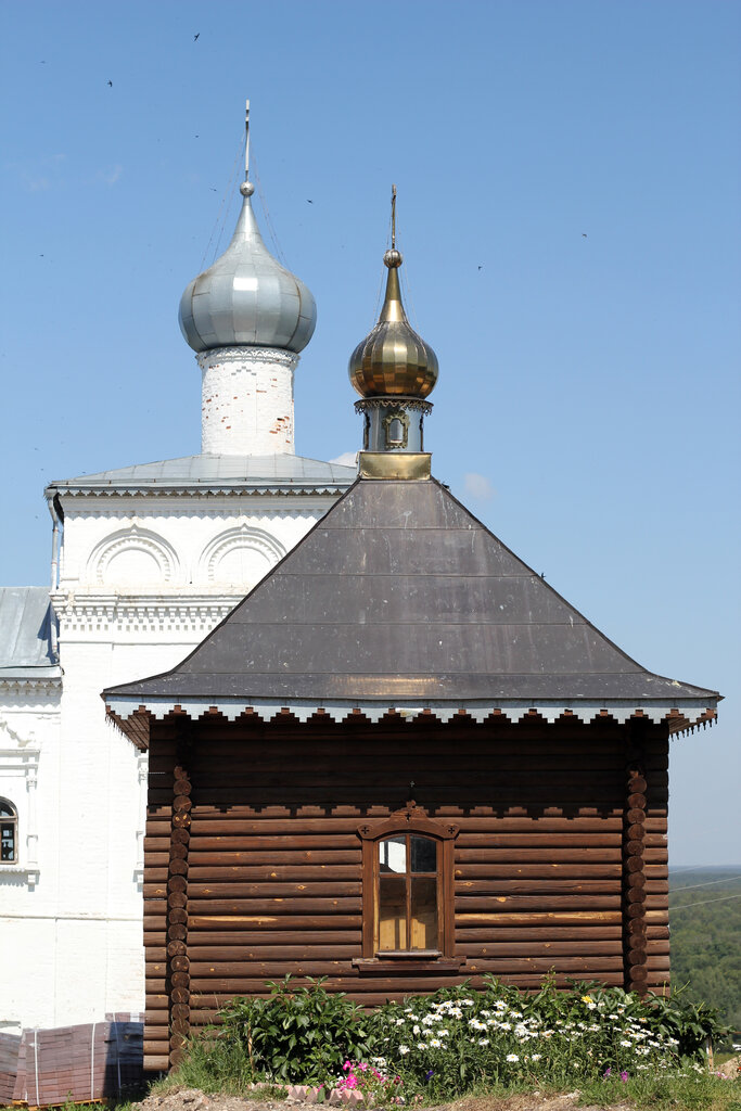 Şapel, haç anıtı Chasovnya v Nikolskom Gorokhovetskom monastyre, Gorohovets, foto