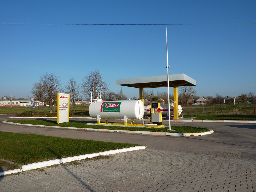 Otogaz dolum istasyonu Agzs Gasland, Marjinka, foto