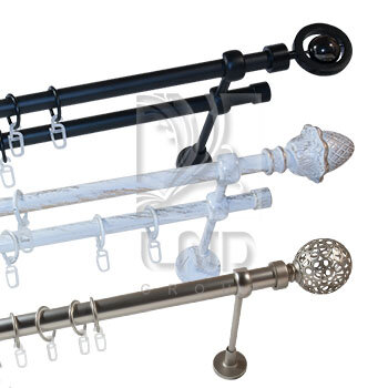 Perde ve korniş üreticileri Curtain rods and curtains Lnd Group, Moskova, foto