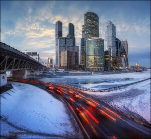 Sky Apartments (Presnenskaya Embankment No:12), otel  Moskova'dan