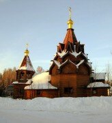 Ortodoks kiliseleri Znamenskii hram pos. Goluboe, Moskova ve Moskovskaya oblastı, foto