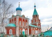 Church Nikolaya Chudotvortsa V Khotushi (Shkolnaya ulitsa No:20А, selo Khotush), ortodoks kiliseleri  Tulskaya oblastından