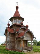 Şapel, haç anıtı Часовня Новомучеников Кирилловских, Kirillov, foto