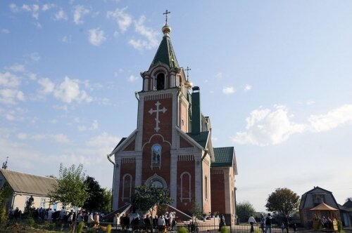 Ortodoks kiliseleri Svyato-Mikhaylovsky khram, Donetsk Bölgesi, foto
