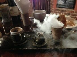 Kahve dükkanları Kofeynya BaoBab, Kiev, foto