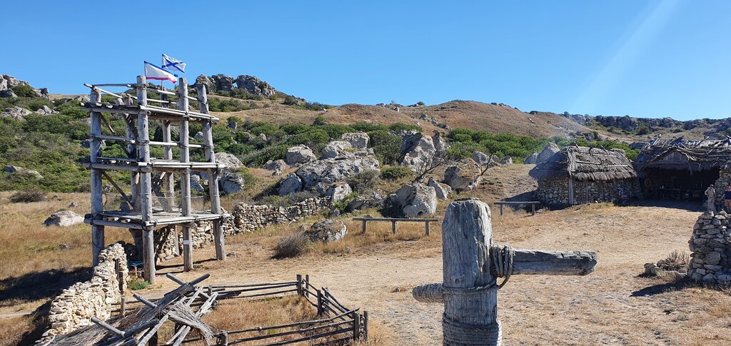 Turistik yerler Scenery for the film Skif, Kırım Cumhuriyeti, foto