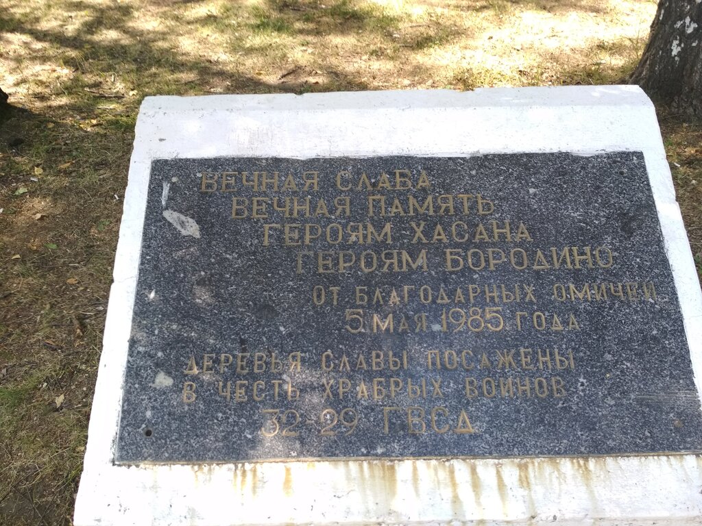 Anıt, heykel Героям Бородино, Omsk, foto