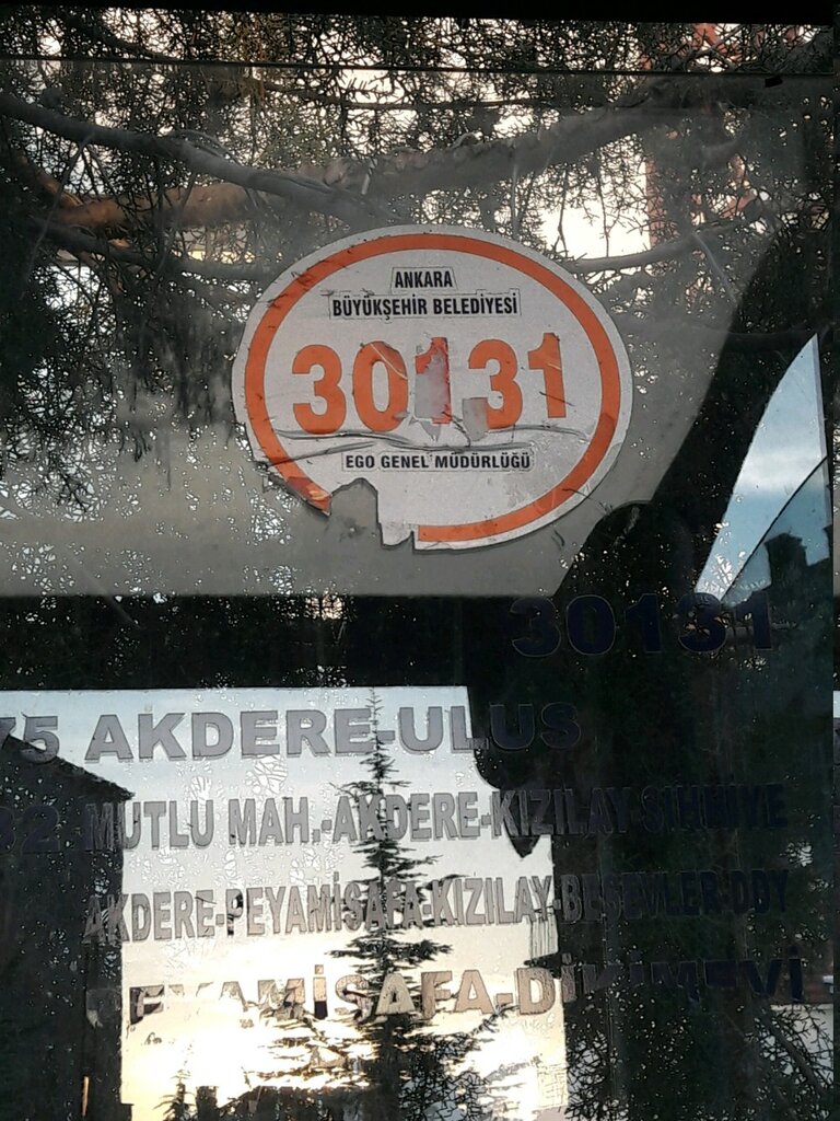 Toplu taşıma durağı 30131 No'lu Durak, Ankara, foto