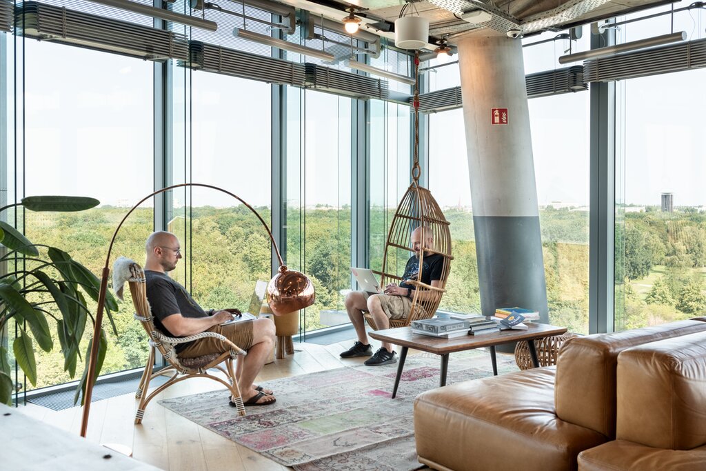 Paylaşımlı ofis WeWork Sony Center, Berlin, foto