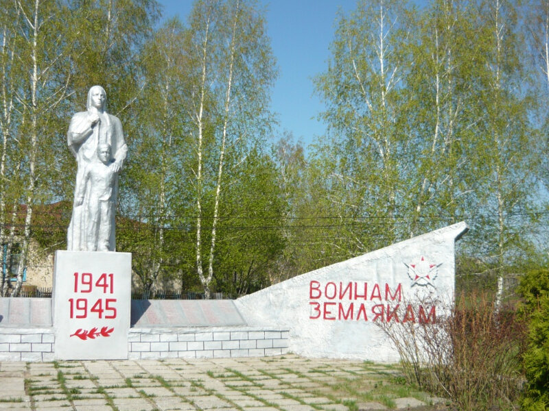 Anıt, heykel Погибшим воинам в годы Великой Отечественной войны, Penzenskaya oblastı, foto