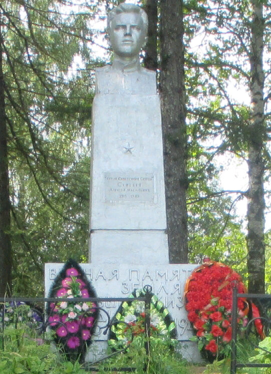 Anıt, heykel Герою Советского Союза Сергееву А.М., Vologodskaya oblastı, foto