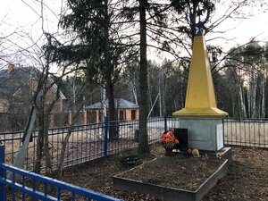 Братская могила советских воинов № 61 (Moscow Region, Serpukhov City District, derevnya Kalinovo), anıt, heykel  Moskova ve Moskovskaya oblastından