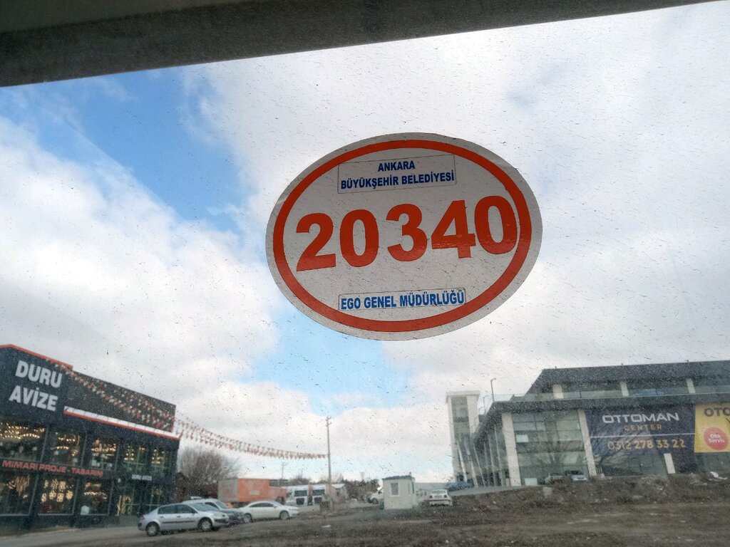 Toplu taşıma durağı Ego Durak 20340, Ankara, foto