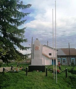 Павшим в годы Великой Отечественной войны (Krasnoyarsk Territory, Idrinskiy rayon, Yekaterininskiy selsovet, selo Yekaterinovka), anıt, heykel  Krasnoyarski krayından