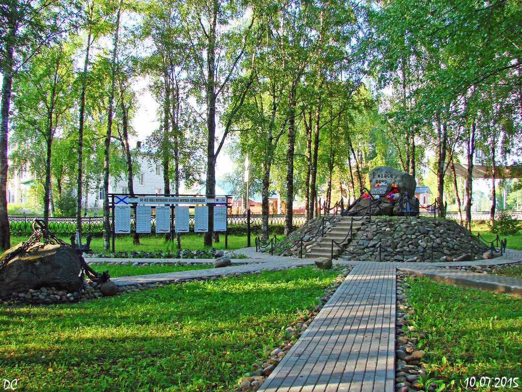 Anıt, heykel Во все века погибшим морякам, Vologodskaya oblastı, foto