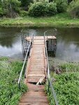 Jetty (Moscow Region, Naro-Fominskiy City District, sadovodcheskoye nekommercheskoye tovarishchestvo Kommunar, Bolotny tupik), i̇skele  Moskova ve Moskovskaya oblastından
