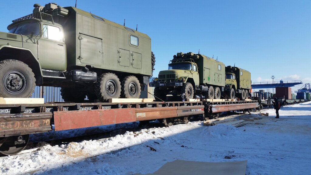 Demiryolu kargo Gk Vm Trans, Novosibirsk, foto