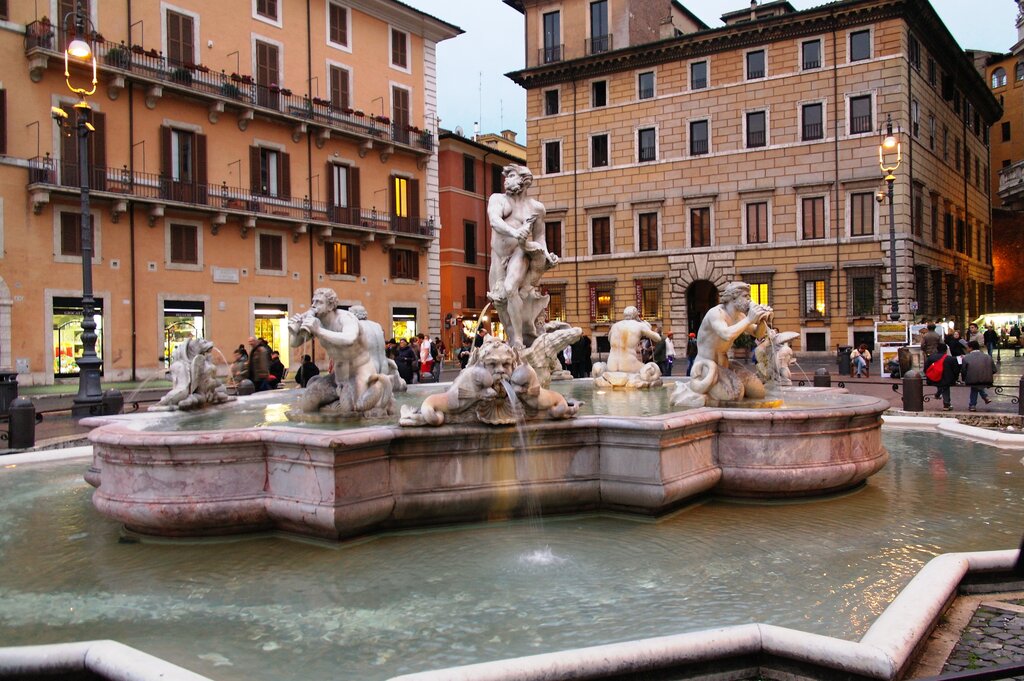 Çeşme Fontana del Moro, Roma, foto