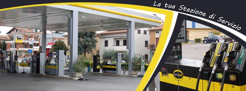 Otogaz dolum istasyonu Eni Station Abbati e Fagiolo, Umbria, foto