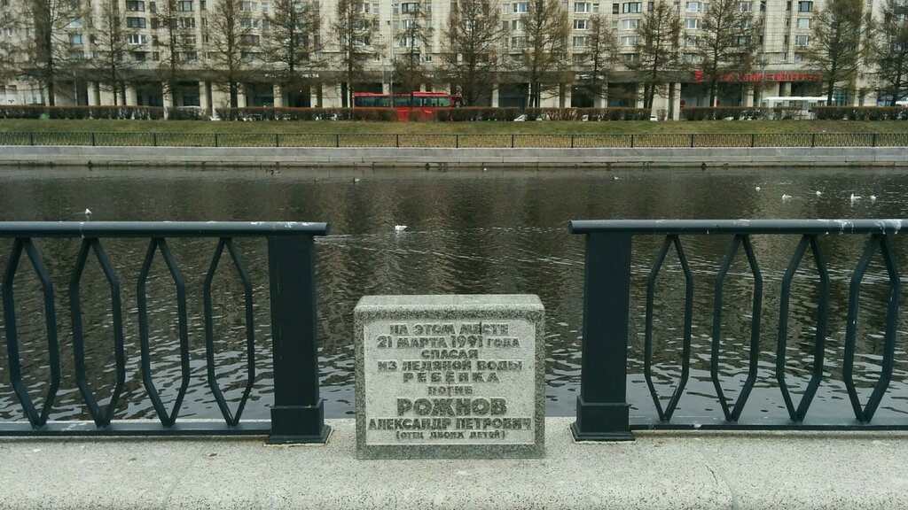 Anıt, heykel Памятный знак А. П. Рожнову, Saint‑Petersburg, foto
