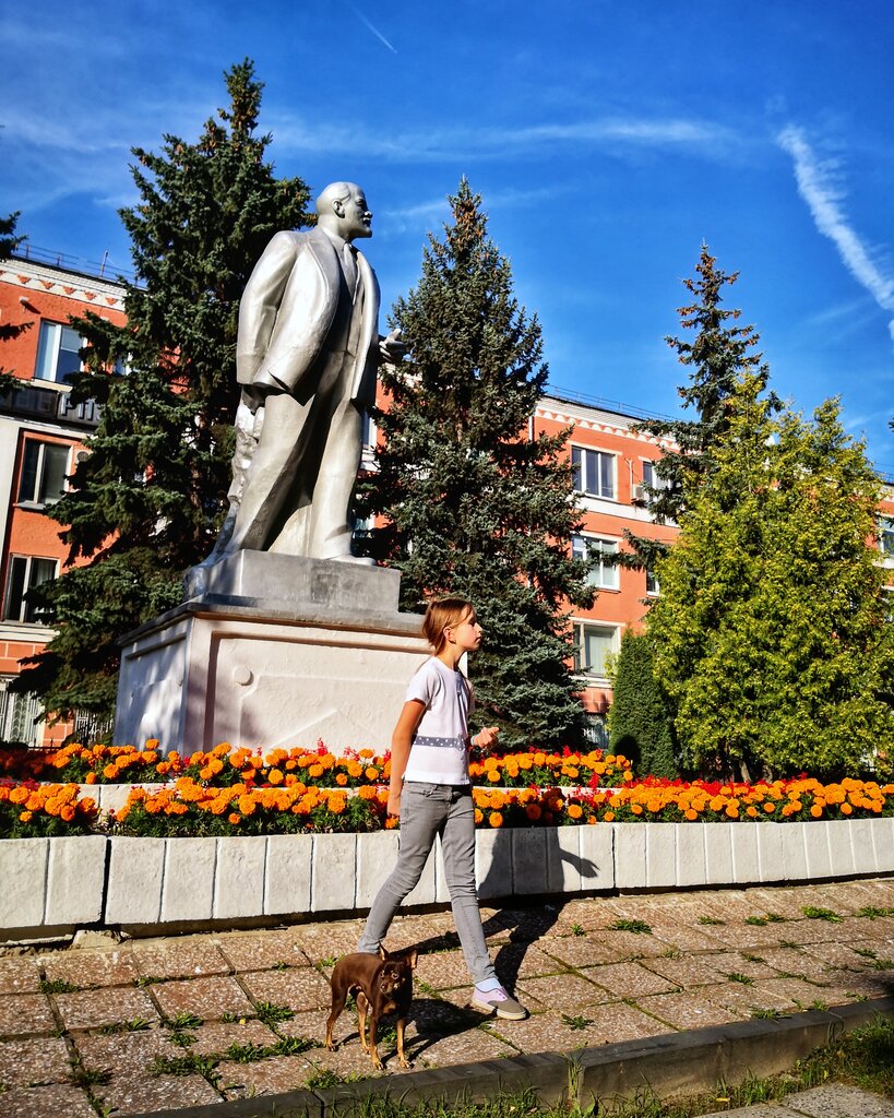 Anıt, heykel В.И. Ленин, Ramenskoye, foto