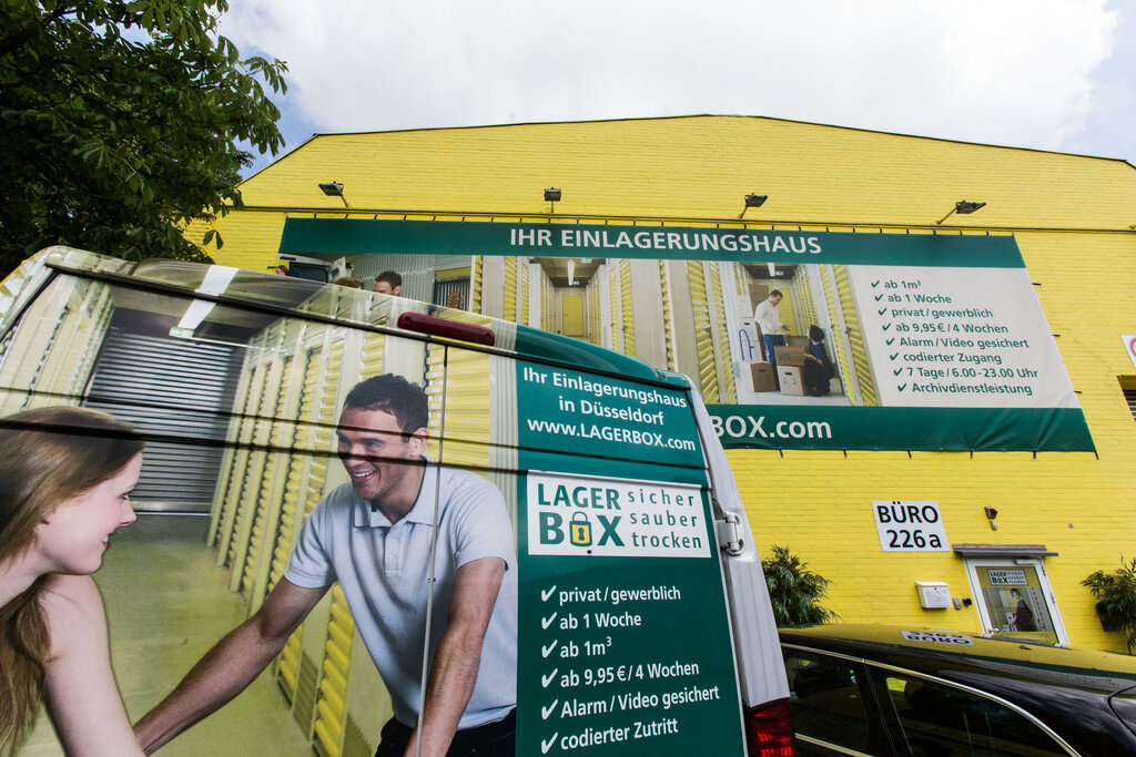 Depo hizmetleri Lagerbox Düsseldorf Heerdt, Kuzey Ren‑Vestfalya, foto