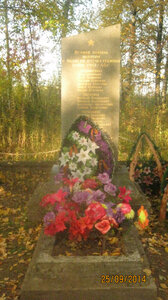 Воинам-землякам, погибшим в годы Великой Отечественной войны (Kirov Region, Belokholunitskiy rayon, Prokopyevskoye selskoye poseleniye, derevnya Starikovtsy), anıt, heykel  Kirovskaya oblastından